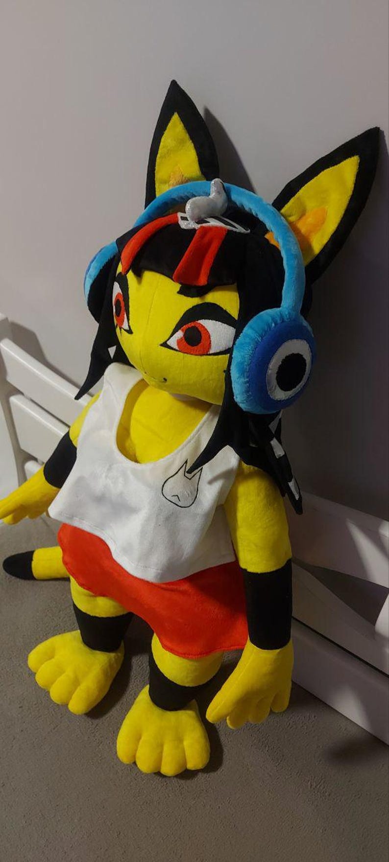 Ankha Animal Crossing Plush Doll: Handmade Soft Pillow Toy. Height 75 ...