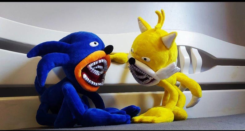 A Toothy Monster is a Soft Plush Toy, Custom-made From a Child's ...