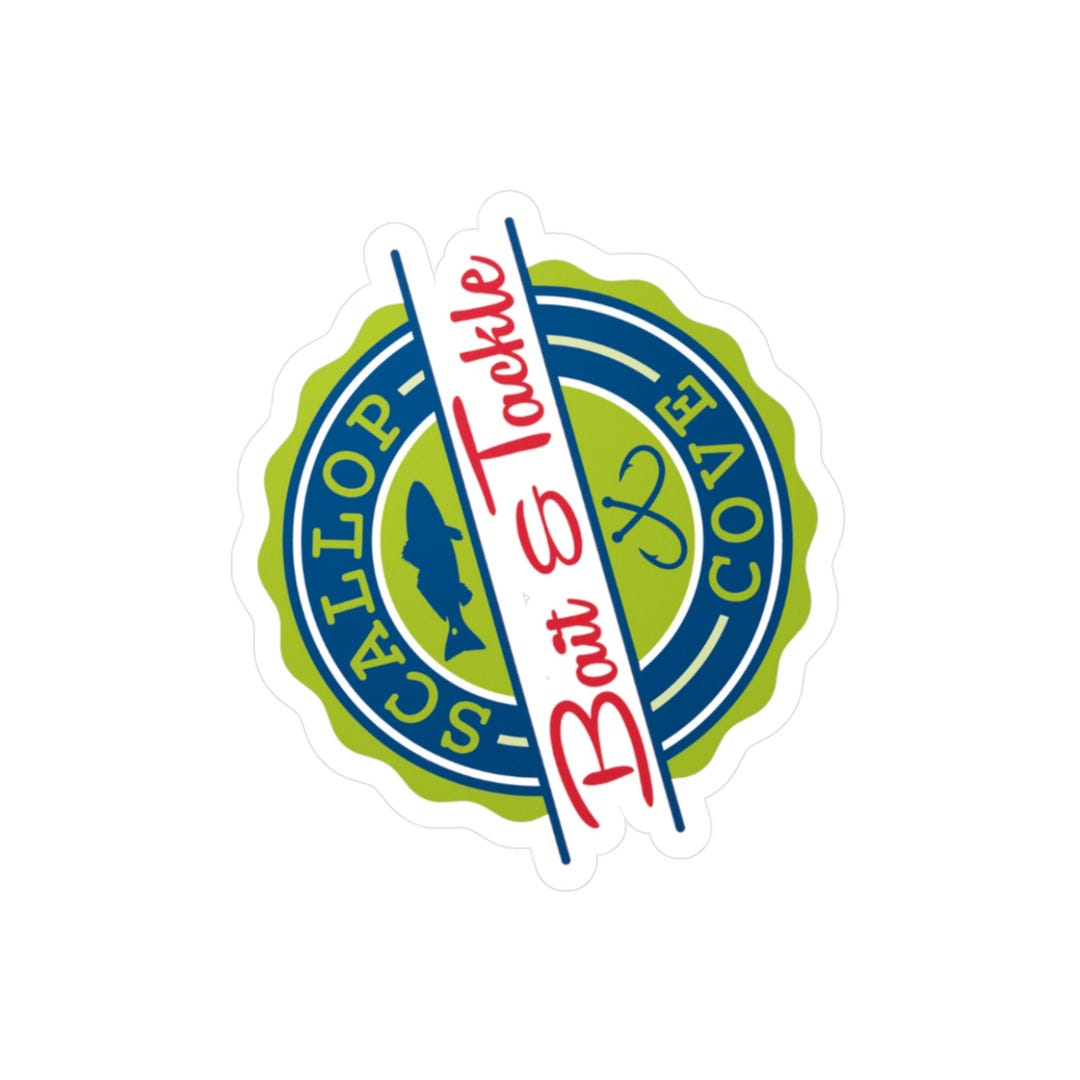 Vinyl Decal, Scallop Cove Bait and Tackle Logo Sticker, Cape San Blas ...