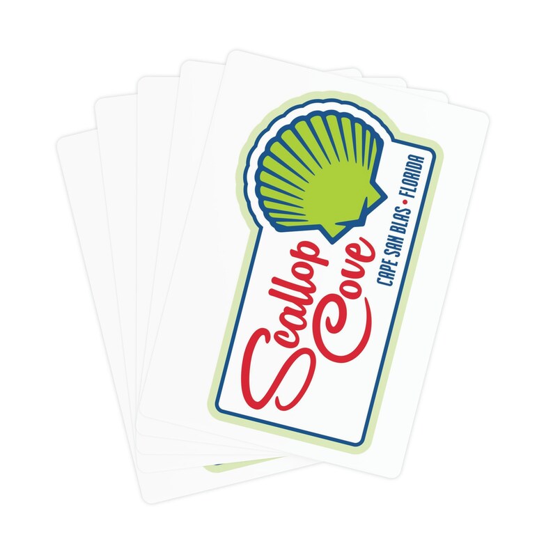 Scallop Cove Cape San Blas Florida Poker Playing Cards - Etsy