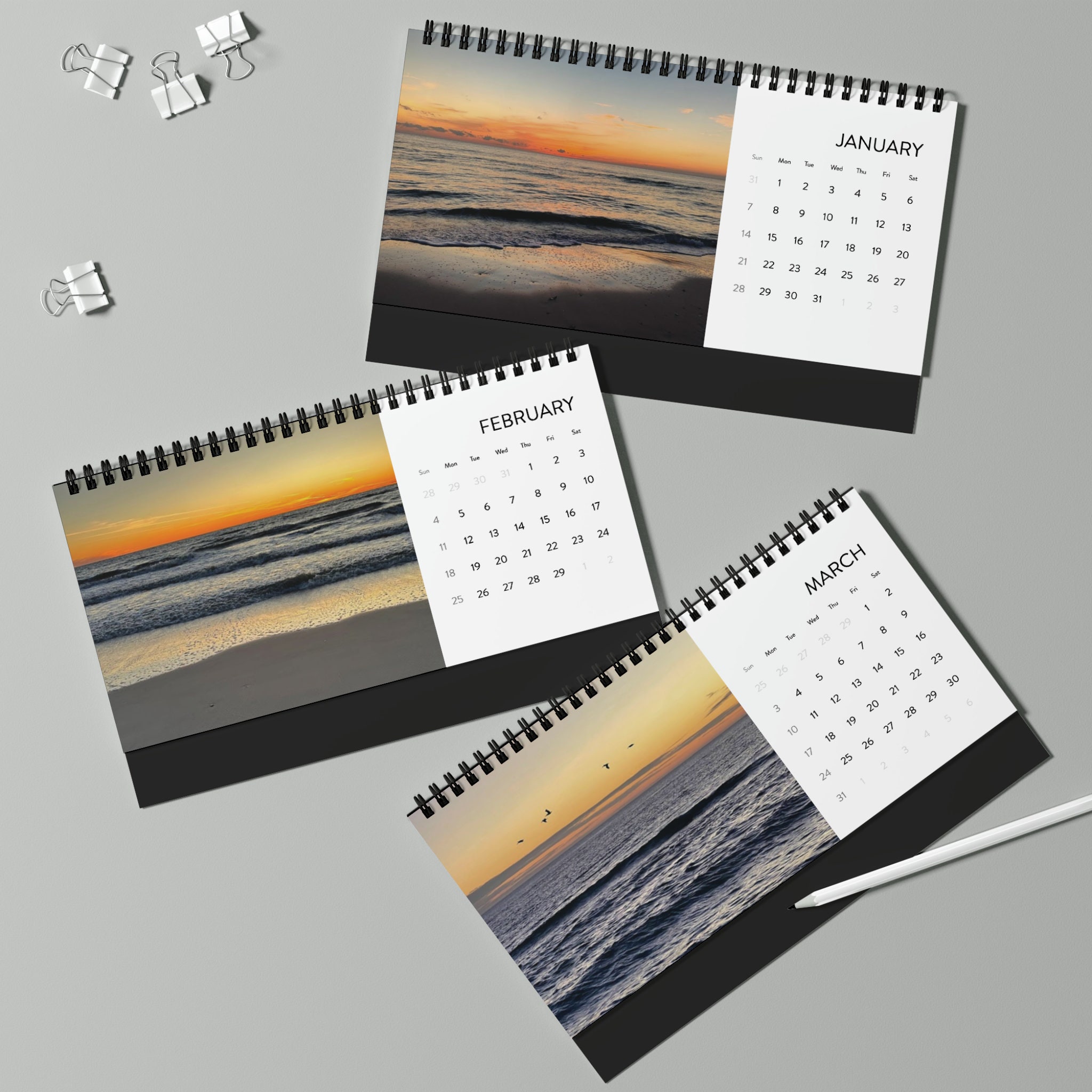 Cape San Blas Sunsets Desktop Calendar 2024 - Etsy