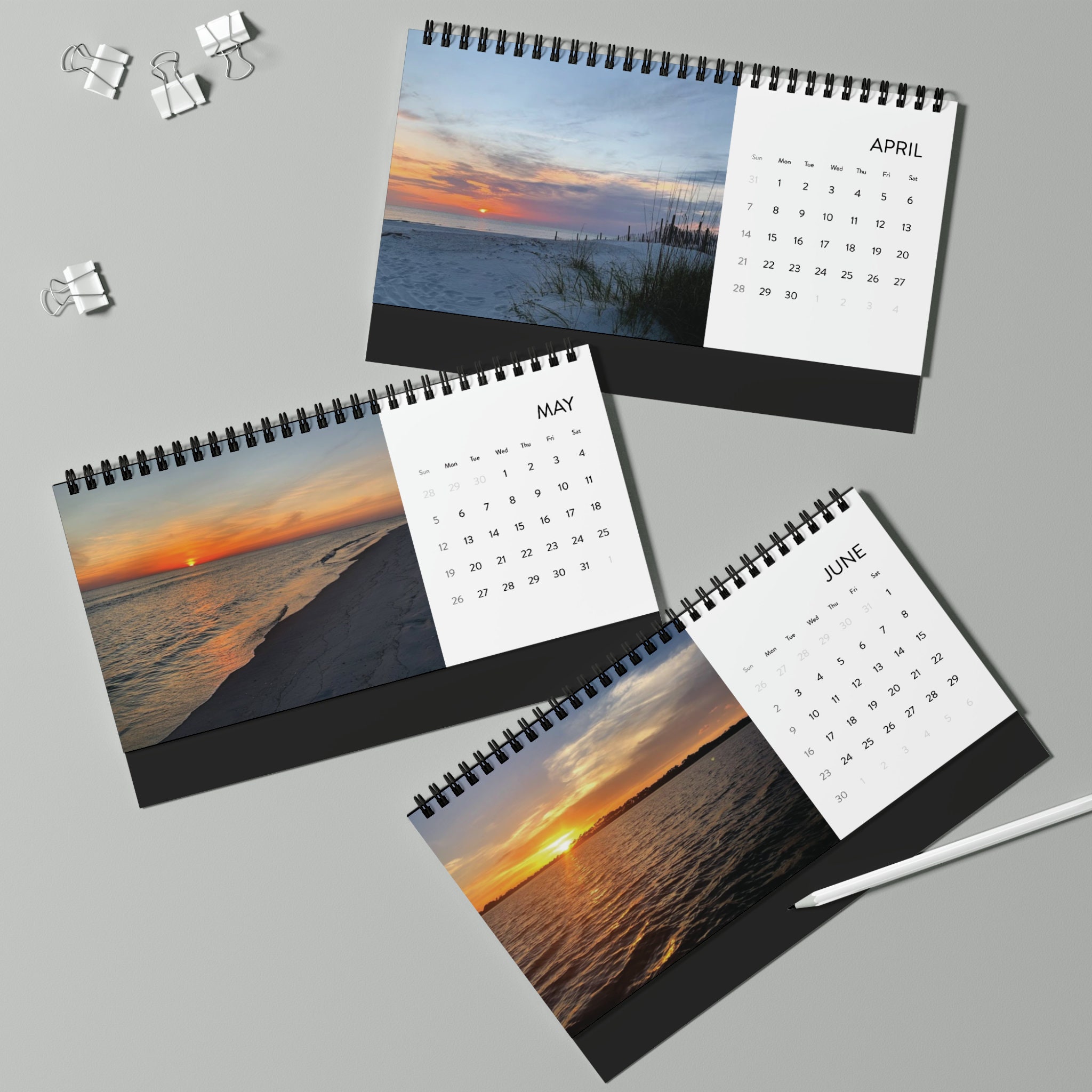 Cape San Blas Sunsets Desktop Calendar 2024 - Etsy