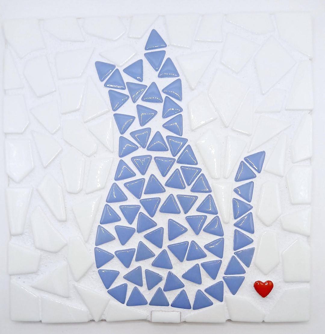 Cat Mosaic DIY Craft Kit: Beginner Art Project - Etsy