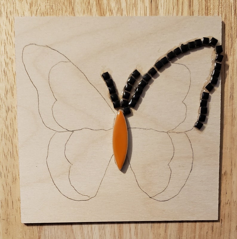 Butterfly Mosaic DIY Craft Kit Craft Kits for Adults Mosaic - Etsy