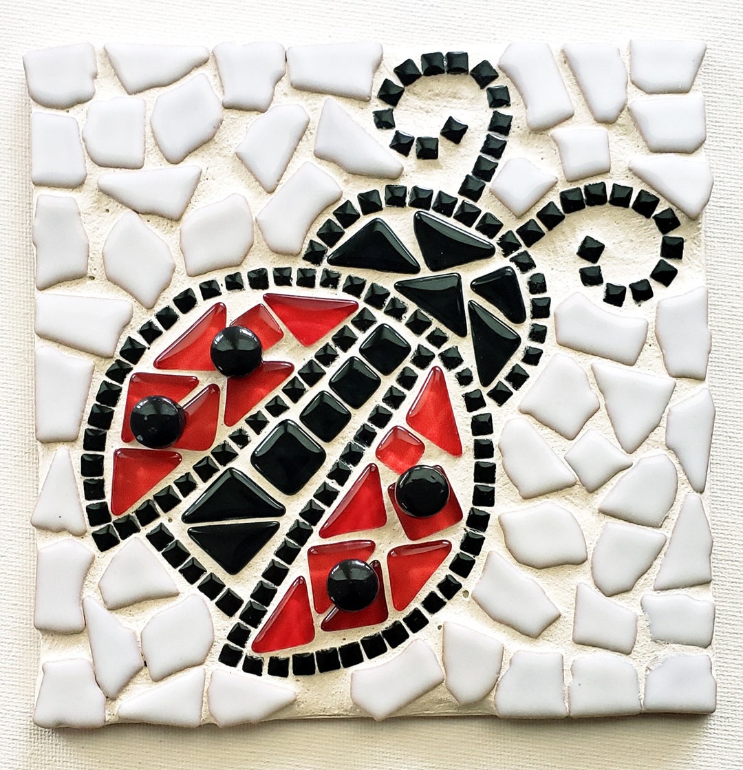 Lady Bug Mosaic Craft Kit DIY - Etsy