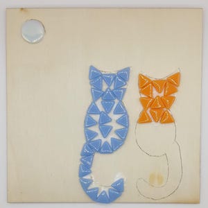 Cat Mosaic DIY Craft Kit: Moonlight Meow, Beginner Art - Etsy