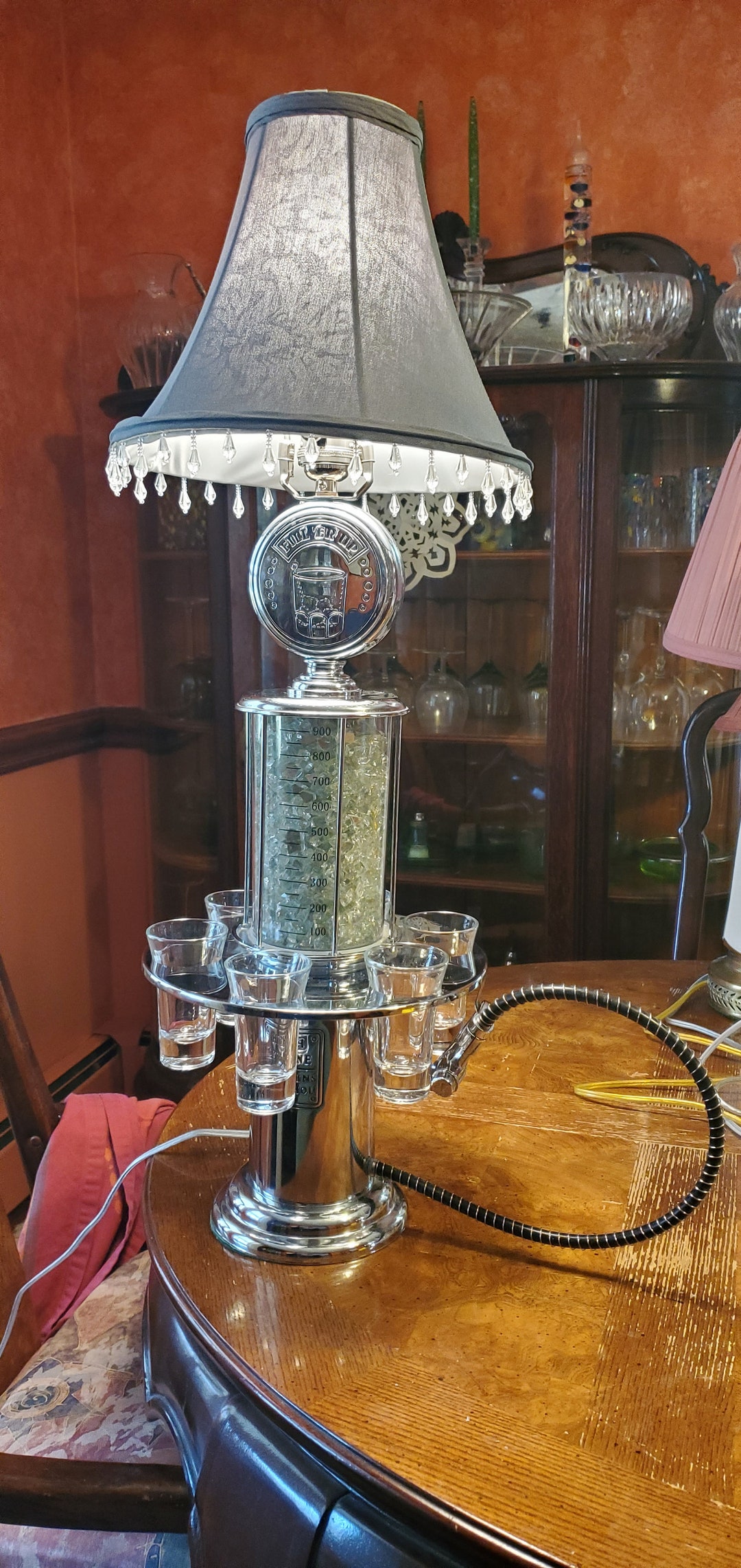Vintage Dispenser Lamp With Clear Lava Rocks (instead of Alcohol) With ...