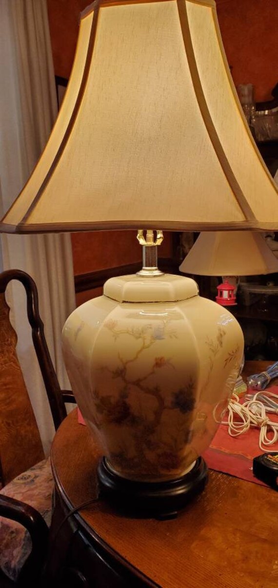 Lighting Lamps Table Lamps Metal and Glass Lamp with 8-Sided Cross ...