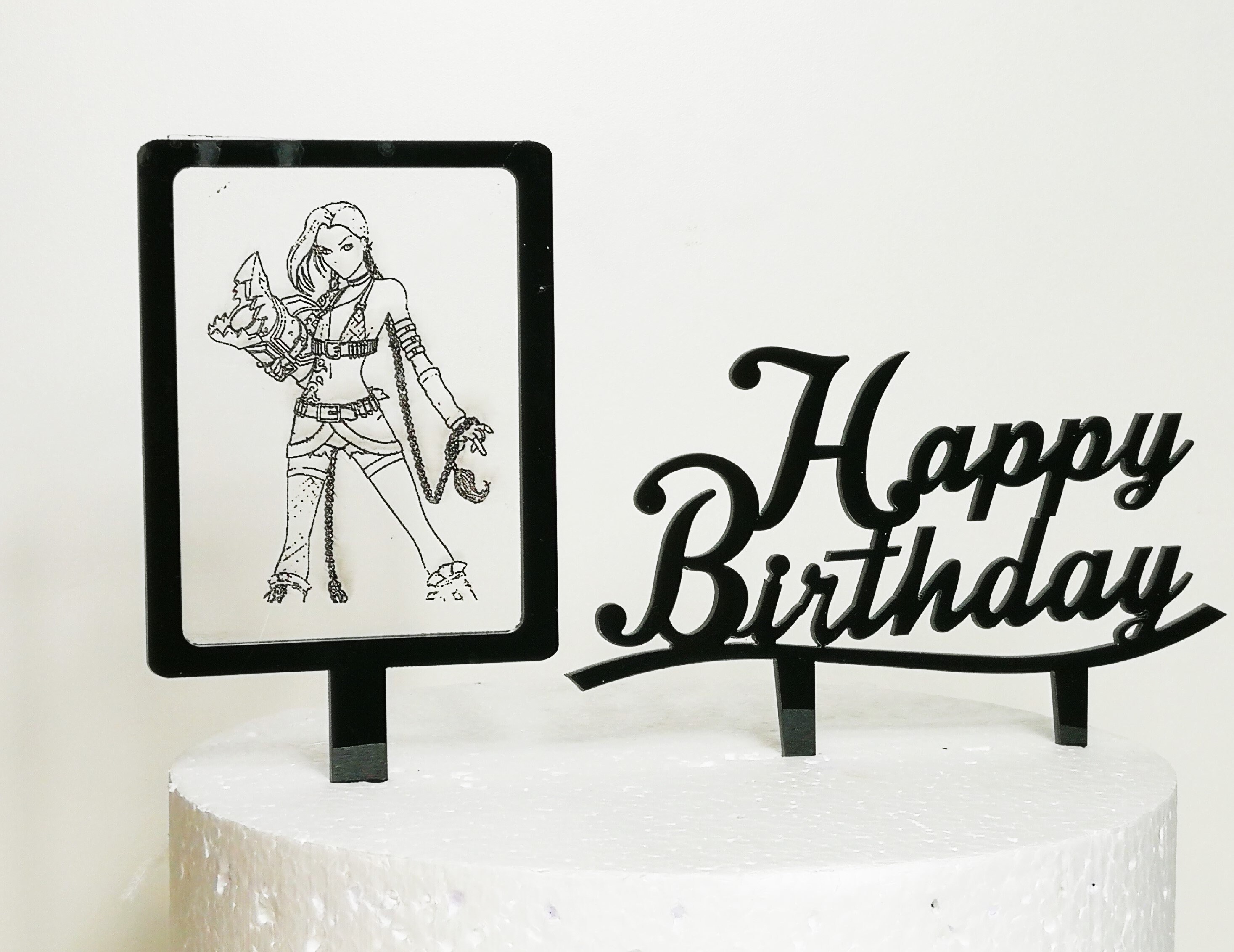 Jinx League of Legends Custom Happy Birthday Wedding Acrylic Cake ...