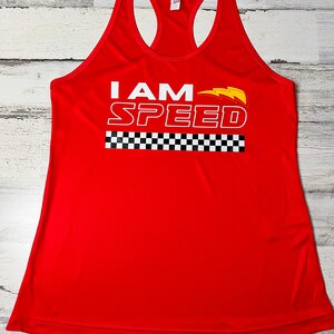 I Am Speed - Lightning Mcqueen Cars Race Shirt - Running Tank for ...
