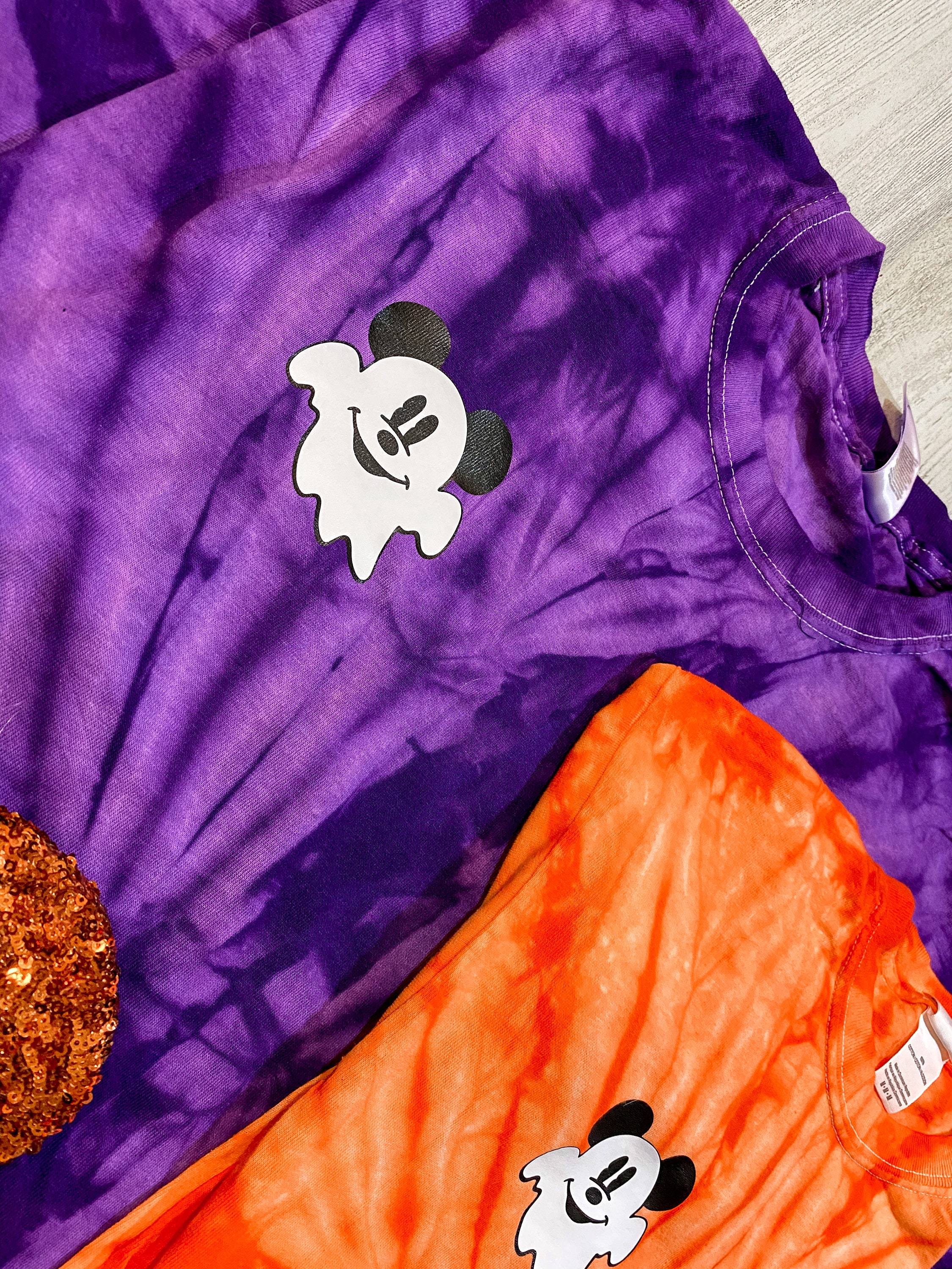 Ghost Mickey Tie Dye Shirt - Disney Halloween - Mickey Spooky Shirt ...