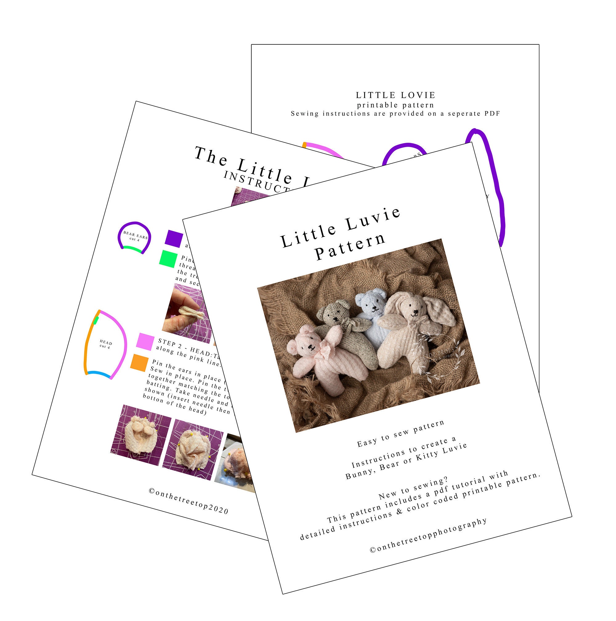 Newborn Collection 3 SEWING PATTERNS DIY Digital Download - Etsy