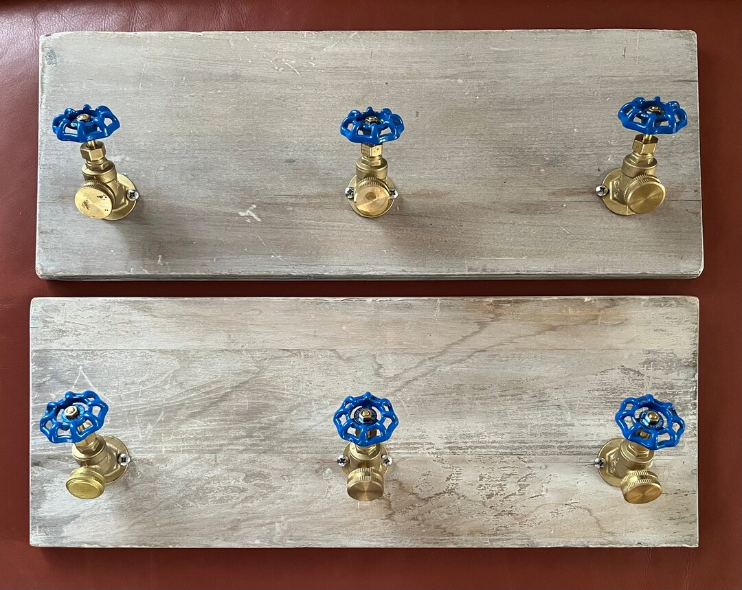 Repurposed & Custom Wall Decor With Faucet Hooks / 2 Units / 6 Total ...