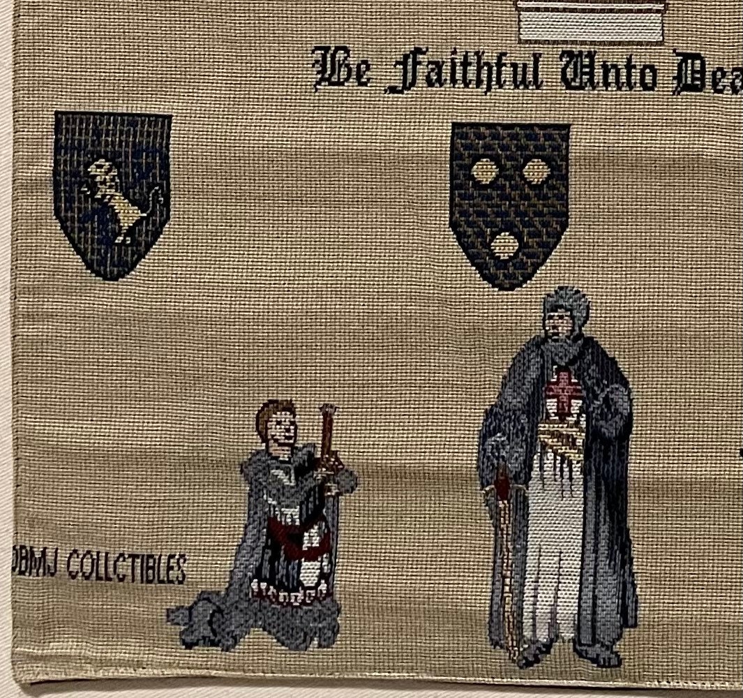 A Knight Templar Wall Hanging / 25" X 33" / Masonic - Etsy