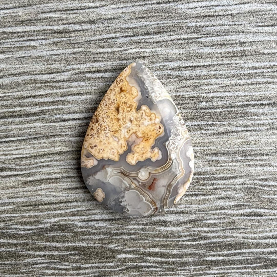 Mexican Crazy Lace Agate, Mexico,30x22x4.6mm, Shoulder Bezel 2.8mm - Etsy