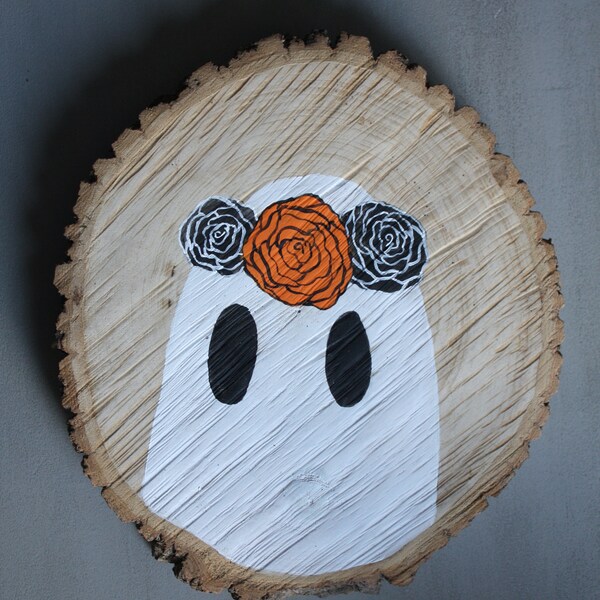 Ghost With Flower Crown - Etsy