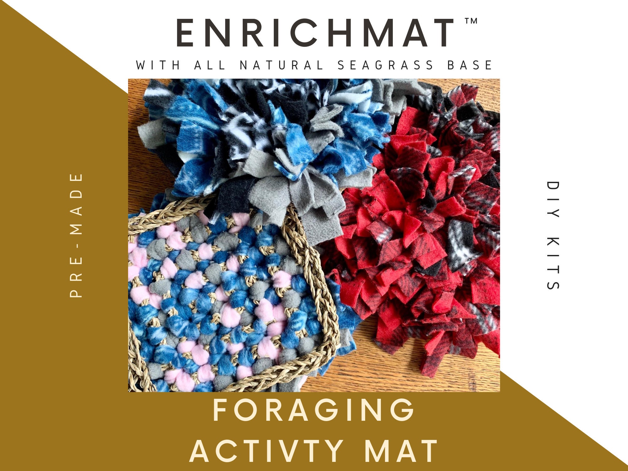 Seagrass Enrichmat™ Snuffle Mat Foraging & Enrichment Mat | Etsy