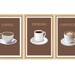 Coffee Lover Art Set of 3,welcoming Kitchen Wall Art, Cafe Artwork ...