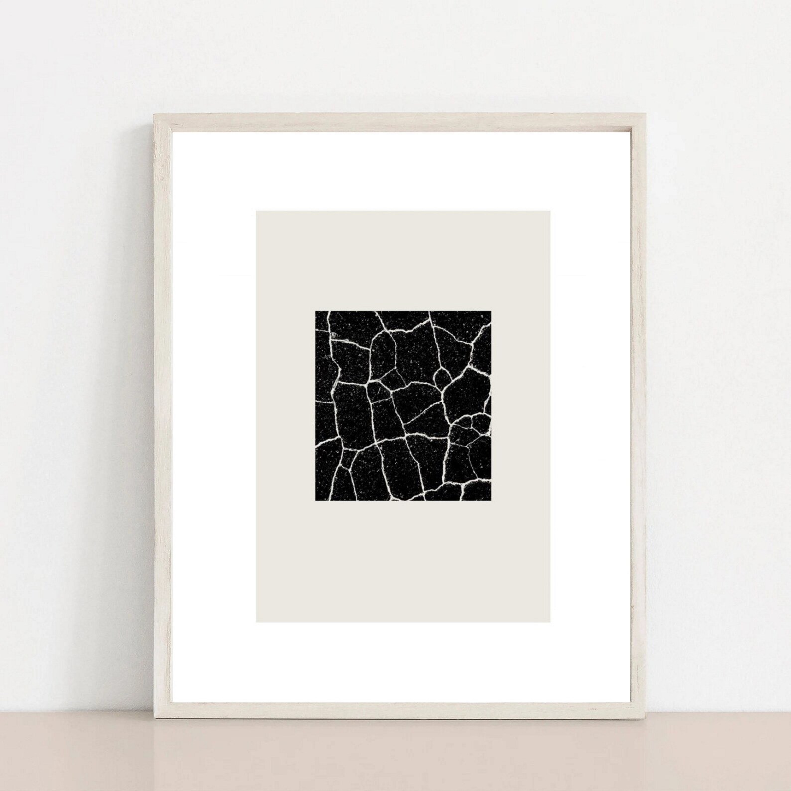Minimalist Abstract Art Print: Modern Black and White Art (digital ...