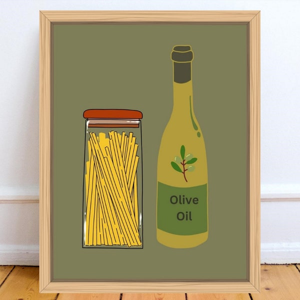 Abstract Art Prints Olive Green - Etsy