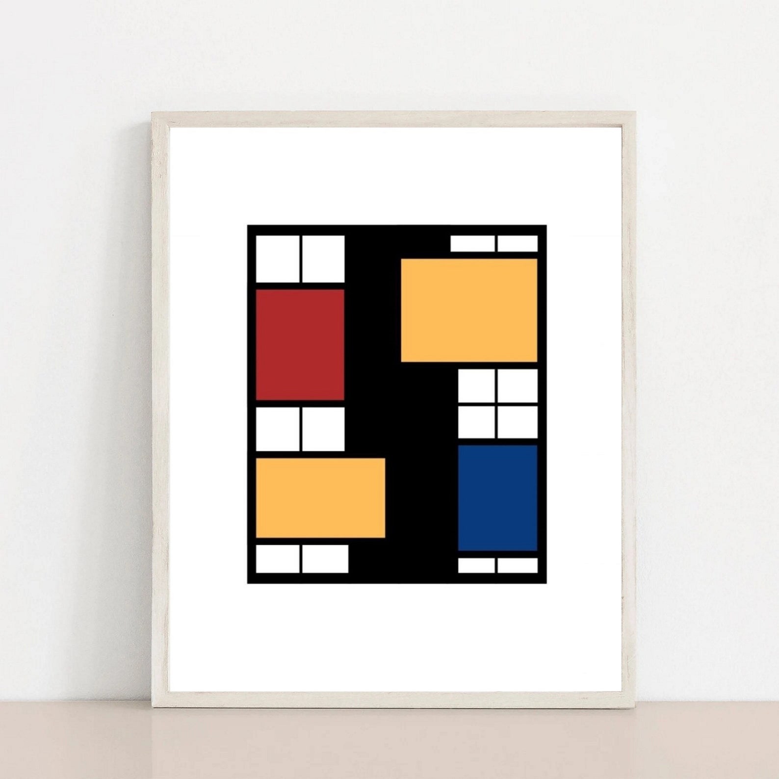 Geometric Modern Art,piet Mondrian Inspired Wall Art,digital Download ...