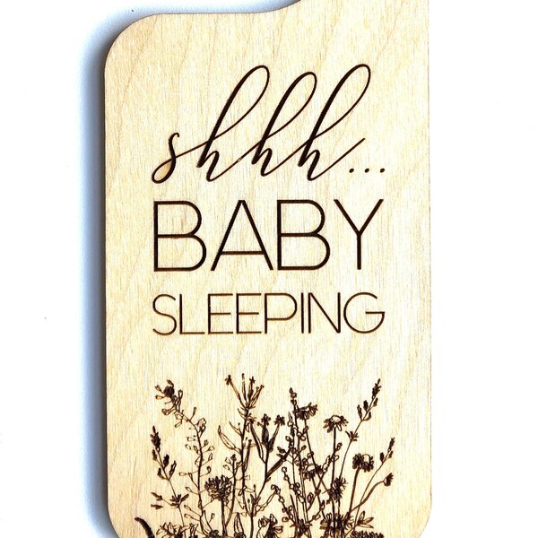 Baby Napping Door Sign - Etsy