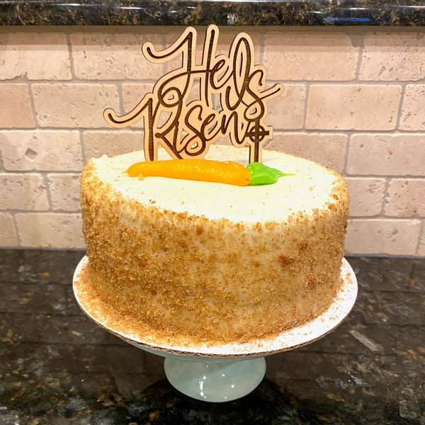 He is Risen Cake Topper - Etsy