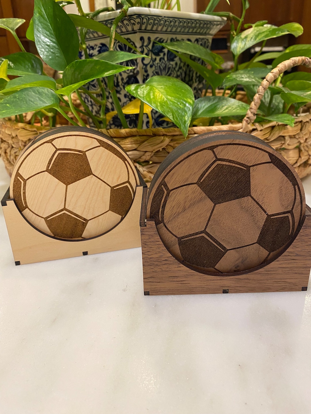 Soccer Coasters | Solid Wood | Personalized | Custom | Coach Gift ...