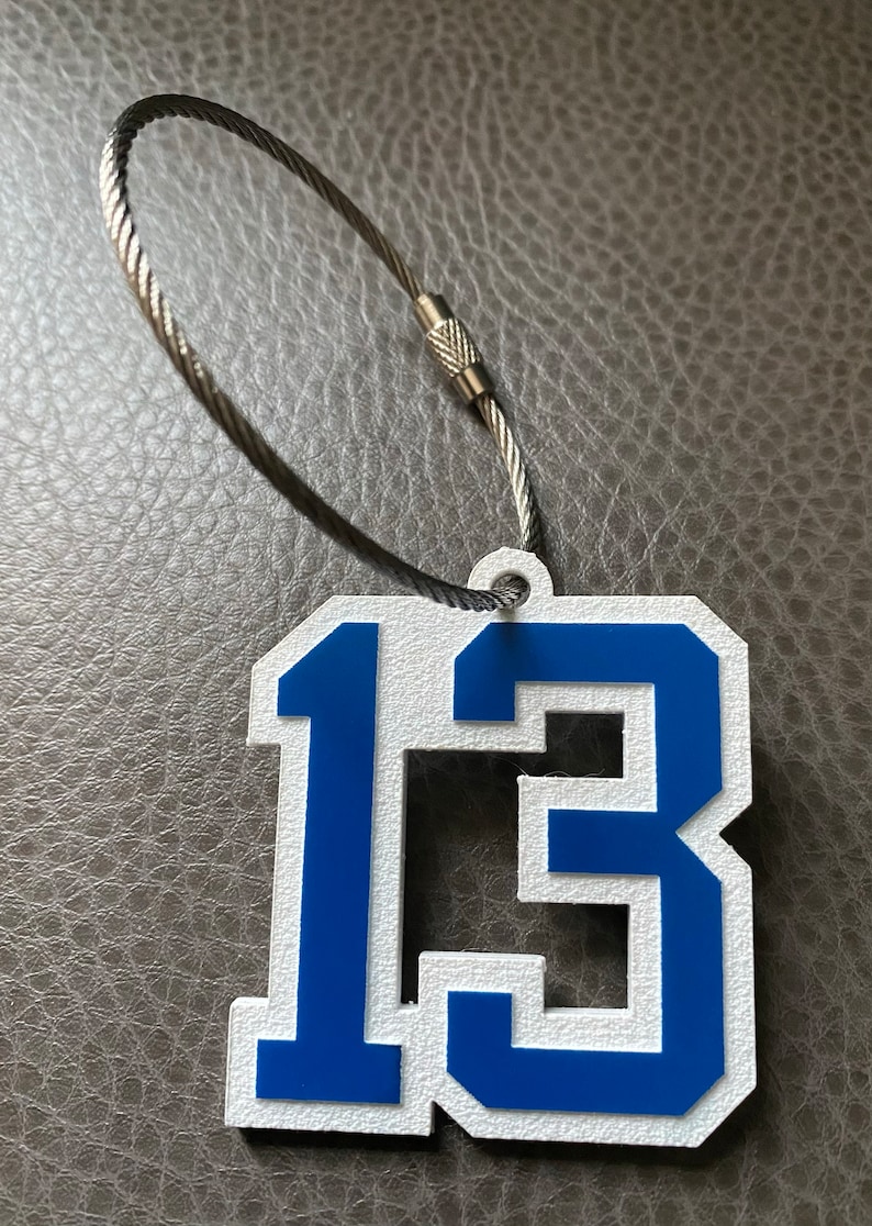 Player Number Bag Tag | Baseball | Soccer | Football | Volleyball ...