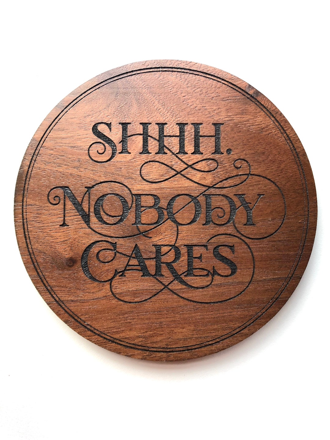 Funny Coasterssolid Walnut Laser Engravedengraved Walnut Snarky ...