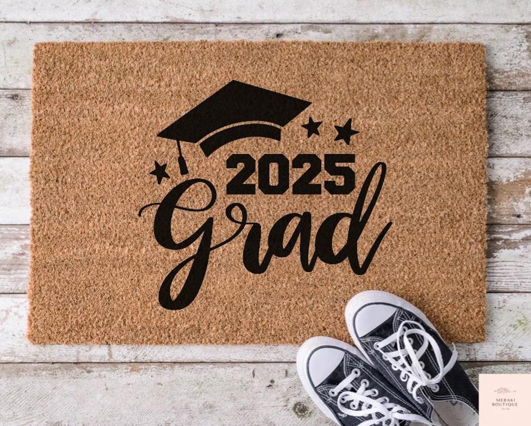Class of 2025 Graduation Doormat | Graduation Party Decor | Outdoor Mat ...