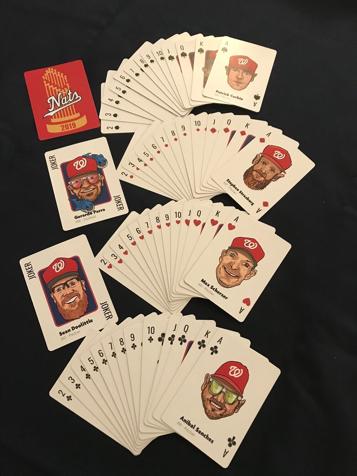 2019 World Series Champion Washington Nationals Playing Cards - Etsy