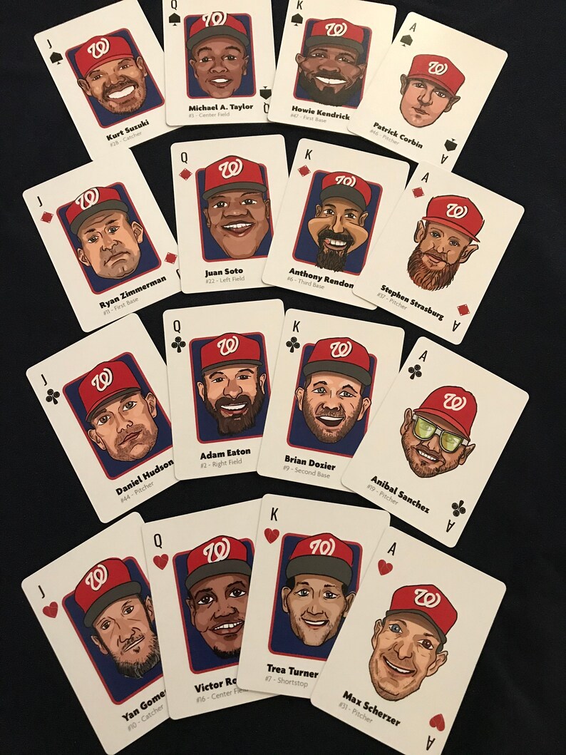 2019 World Series Champion Washington Nationals Playing Cards - Etsy