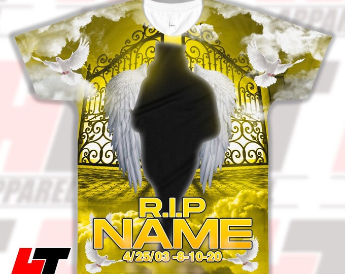 Custom/personalized 3D Memorial/rip in Loving Memory, Remembrance Shirt ...