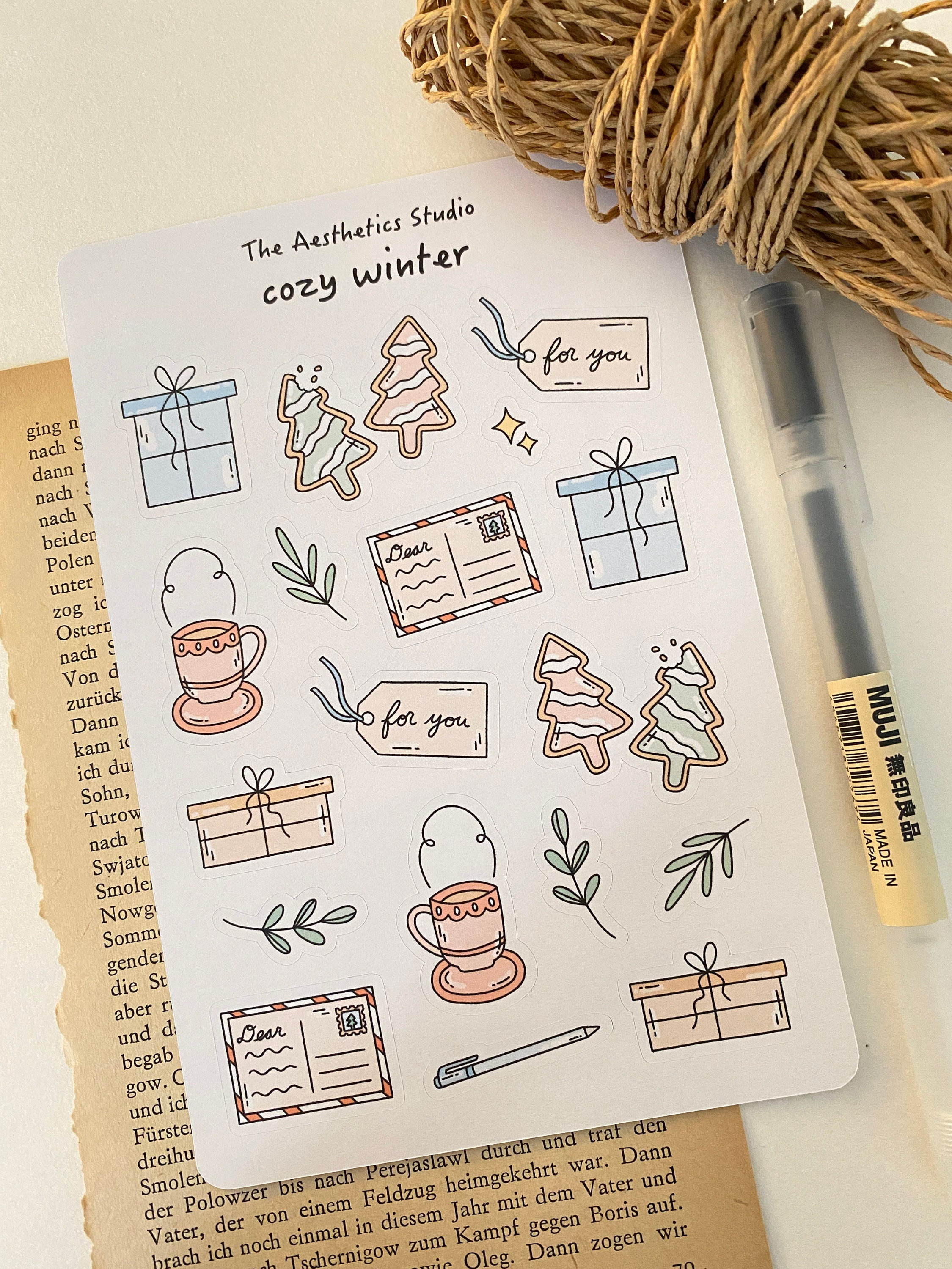 Bullet Journal Stickers Cosy Winter Sticker Pack CrafthouseByLidia ...