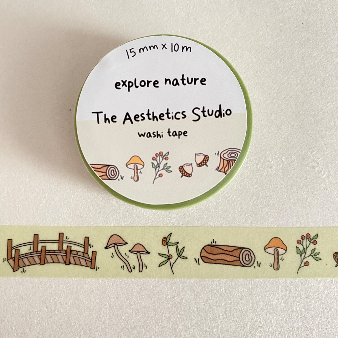 Explore Nature Washi Tape,washi Tape Collection,witchy Washi Tape,paper ...