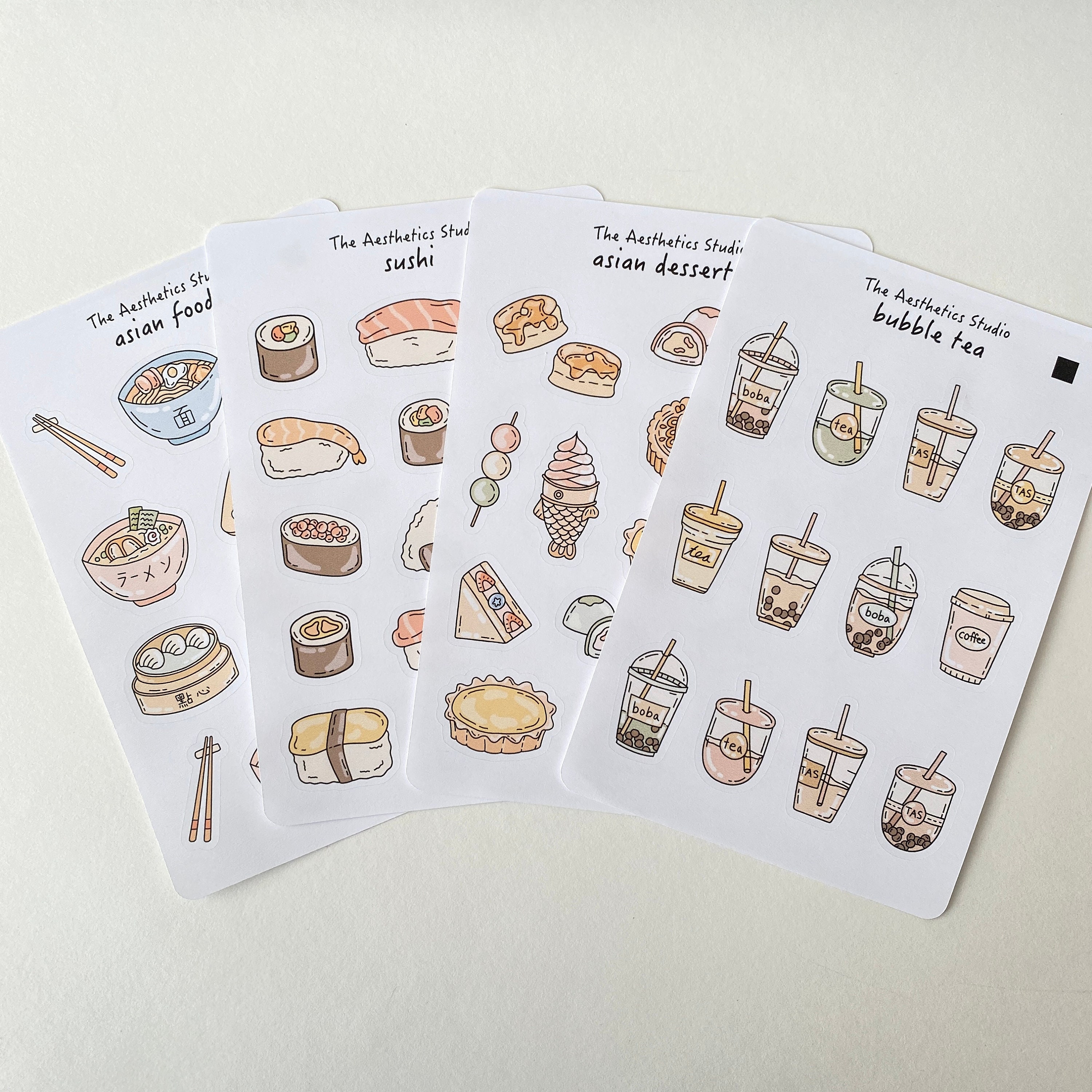 Embellishments Kawaii Bakery Cute Stickers Kiss Cut Cute Cafe Matte ...
