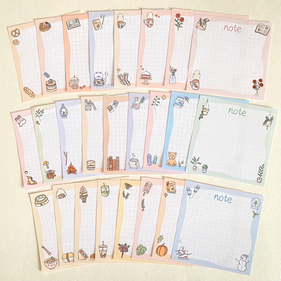 Loose Memo Sheet, 25 Options! - Handmade,unique,original,memo,note ...