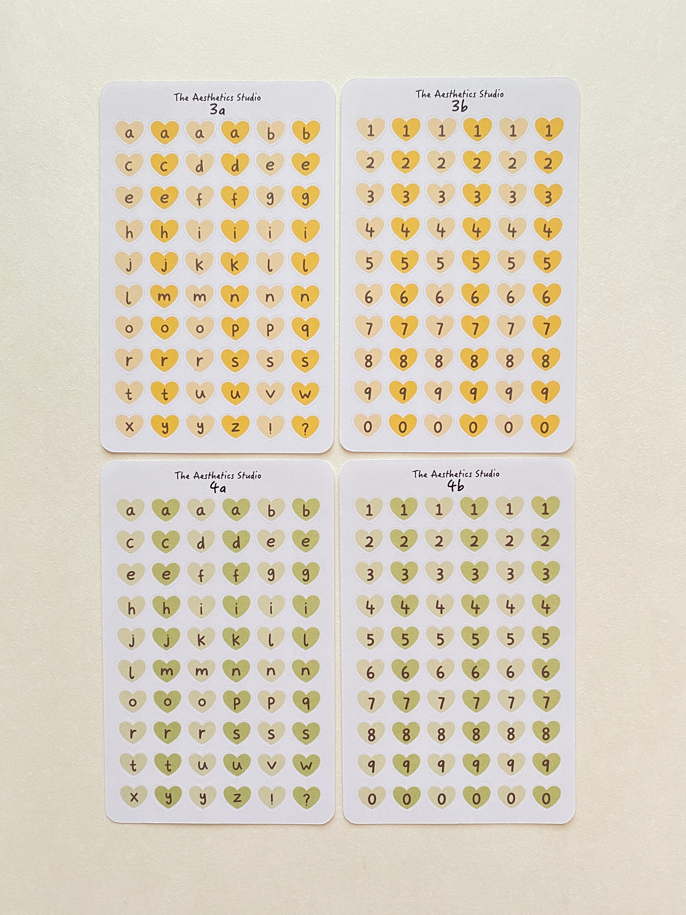 Alphabet & Numbers Sticker Sheet Bullet Journal Stickers - Etsy