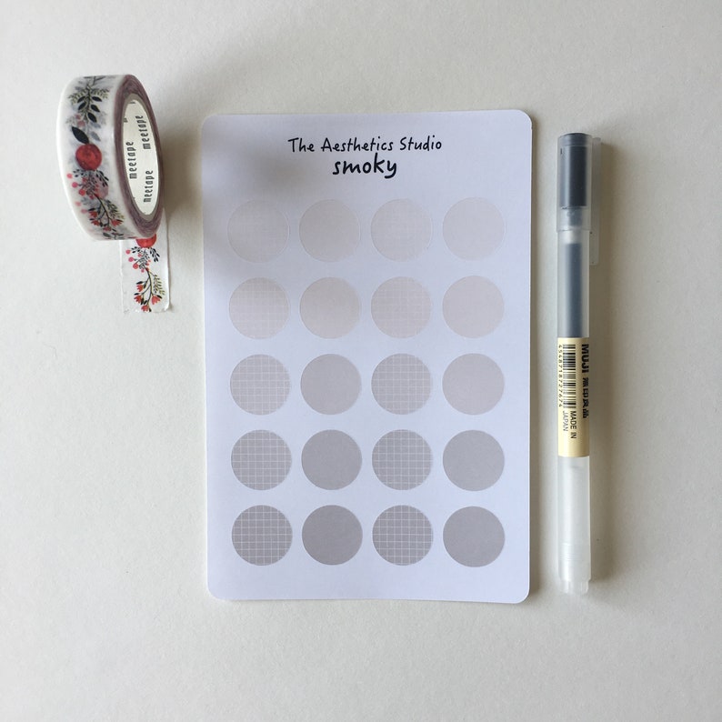 Dots Sticker Sheet Bullet Journal Stickers Planner | Etsy