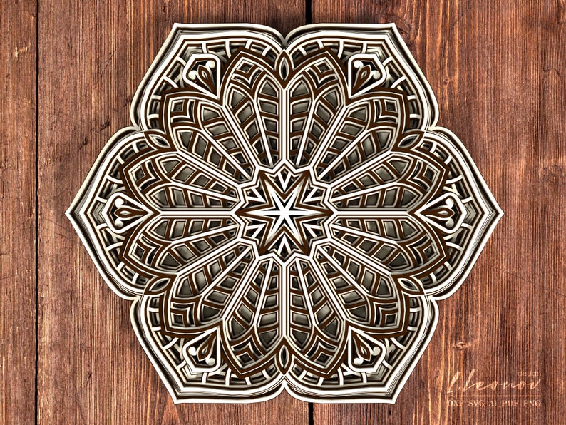 Multilayer Laser Cut Mandala Dxf File , Dxf File for Laser Cut, Paper ...