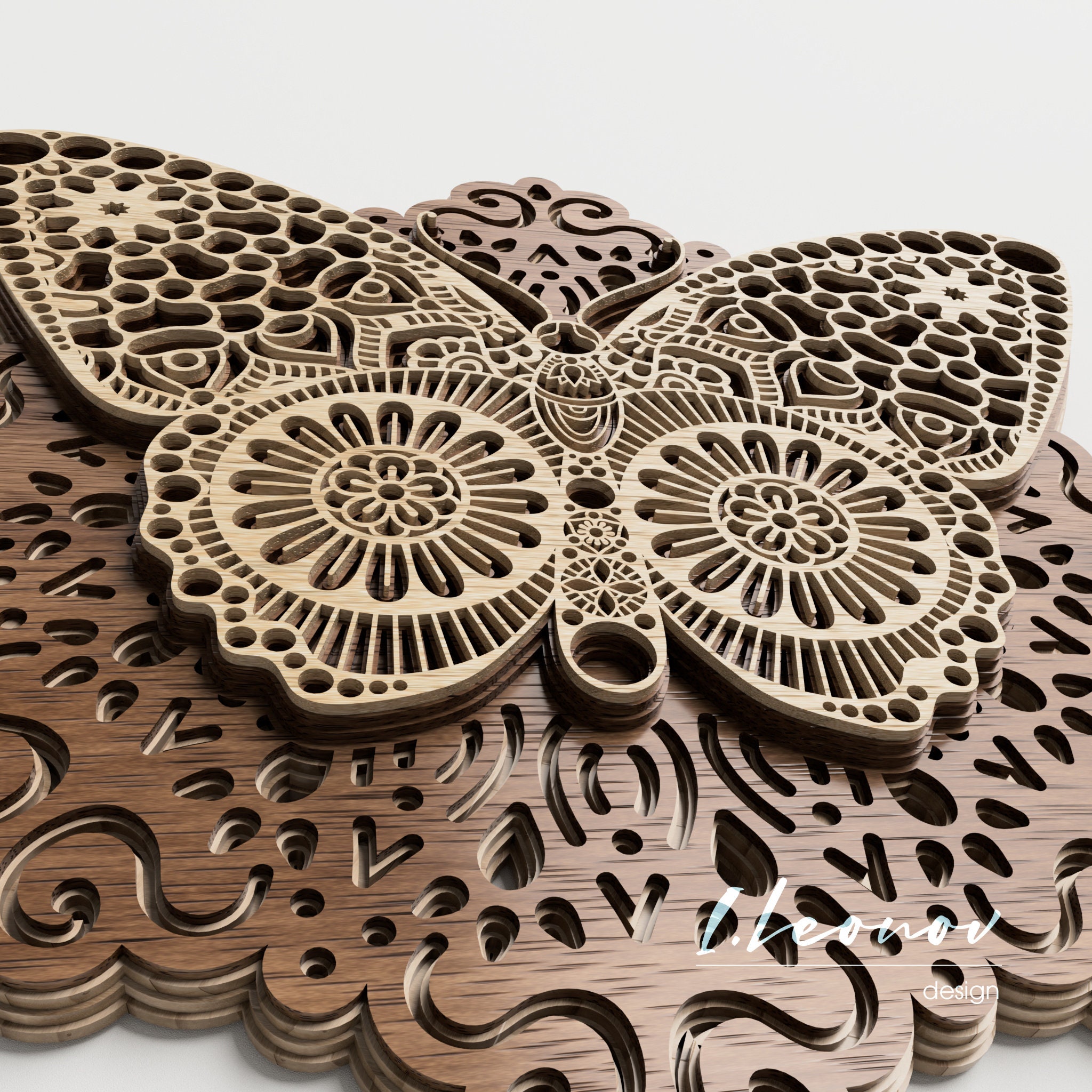 Digital File, Laser Cut File, Dxf File for Laser Cut, Butterfly ...