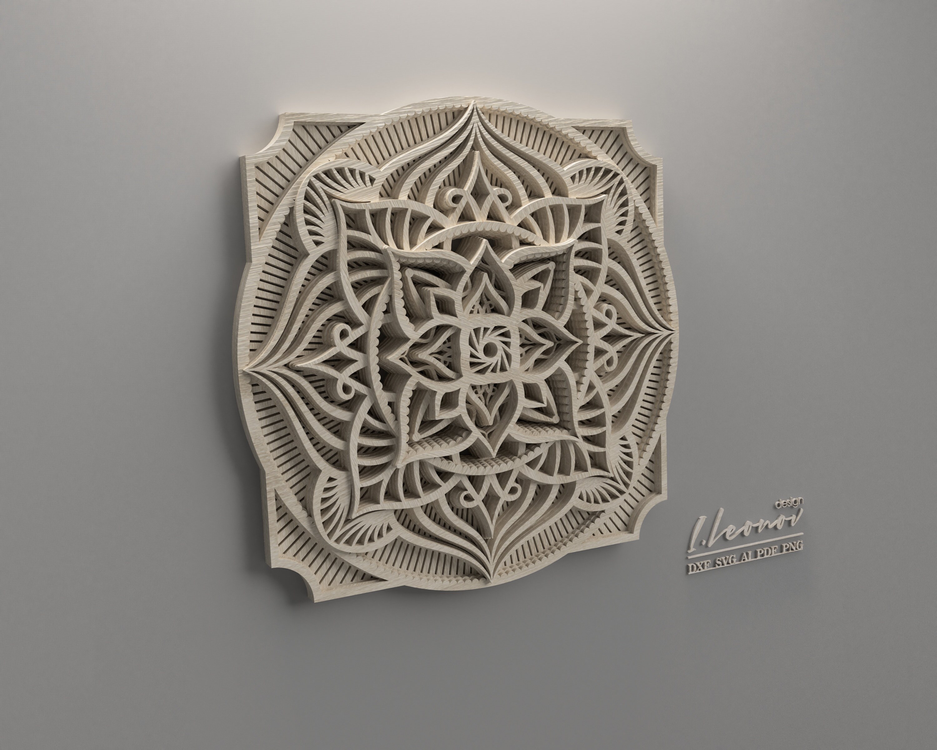 Digital File Mandala DXF File DXF File for Laser Cut - Etsy