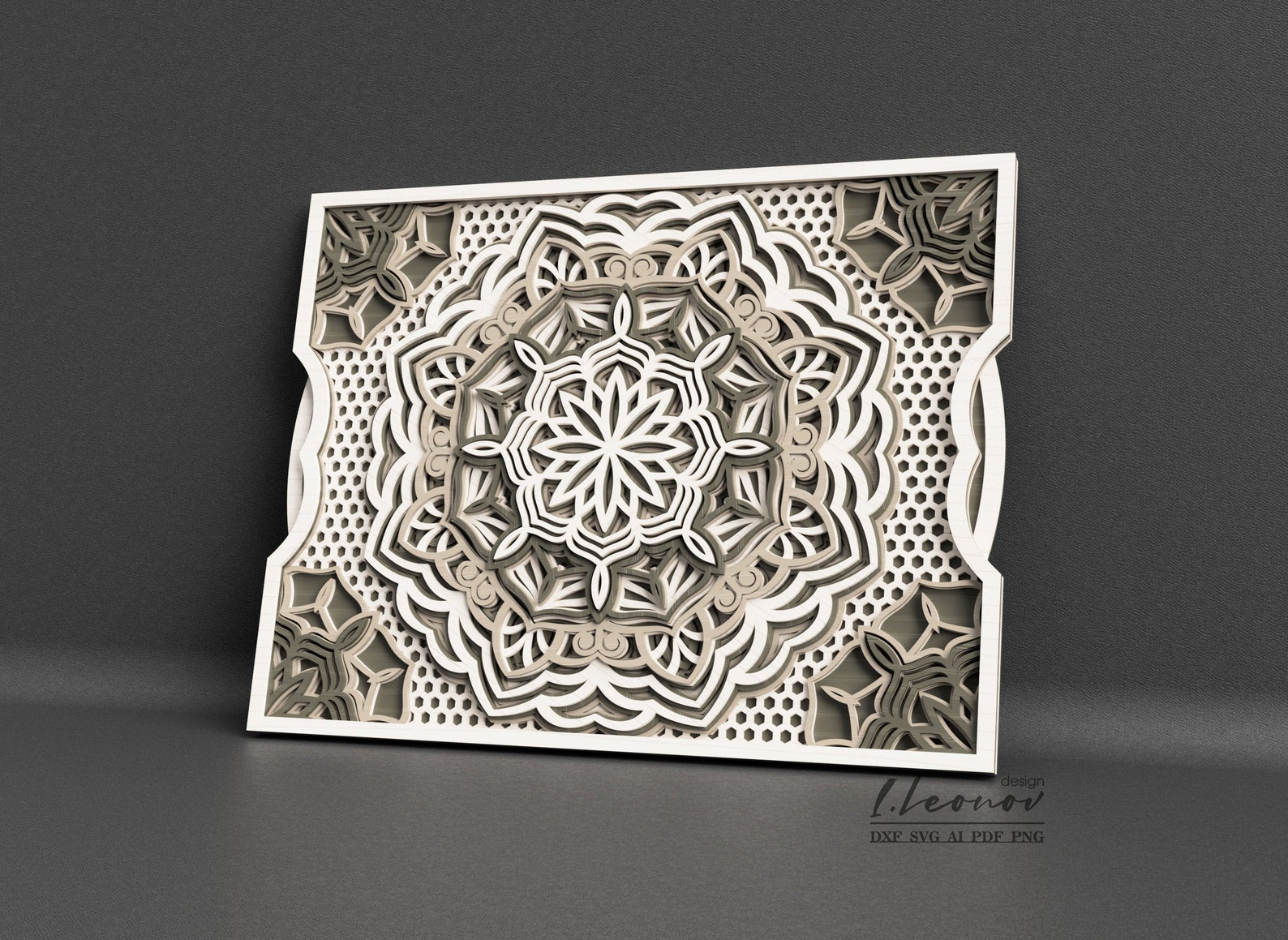 Digital File, Mandala DXF File, DXF File for Laser Cut, Layered Dxf ...