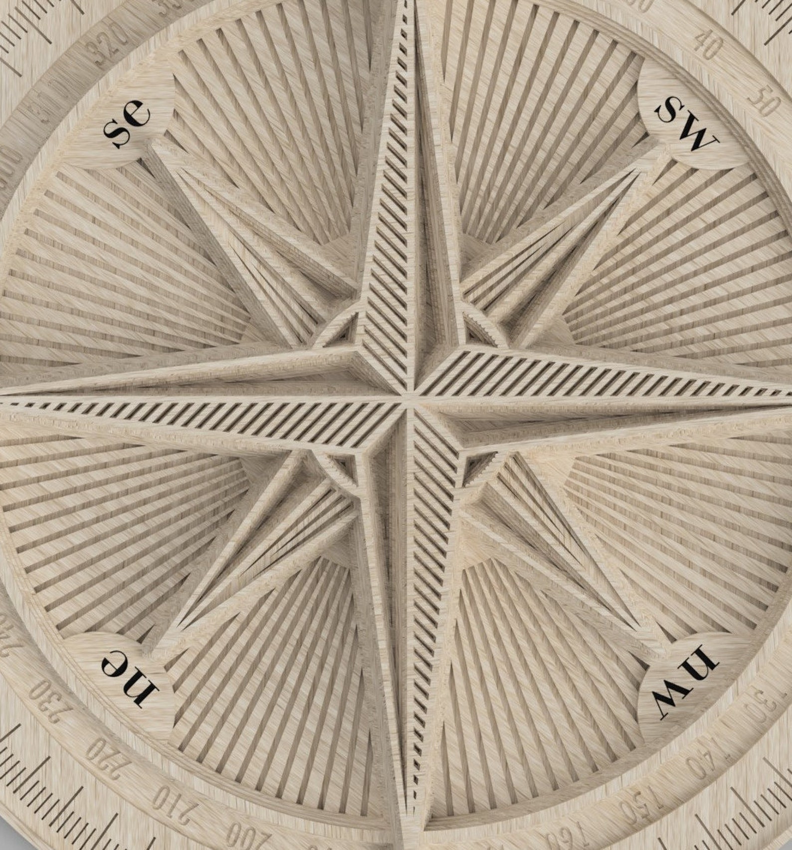 Multilayer Laser Cut Compass Compass Dxf File SVG Ai EPS Dxf | Etsy UK