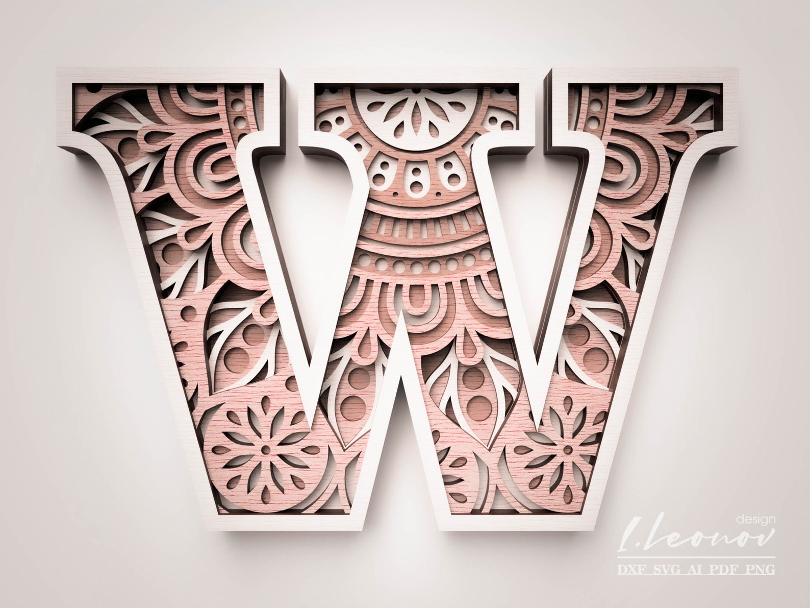 Laser Cut DXF Letter W DXF Alphabet Letter W, Laser Cut Letter ...