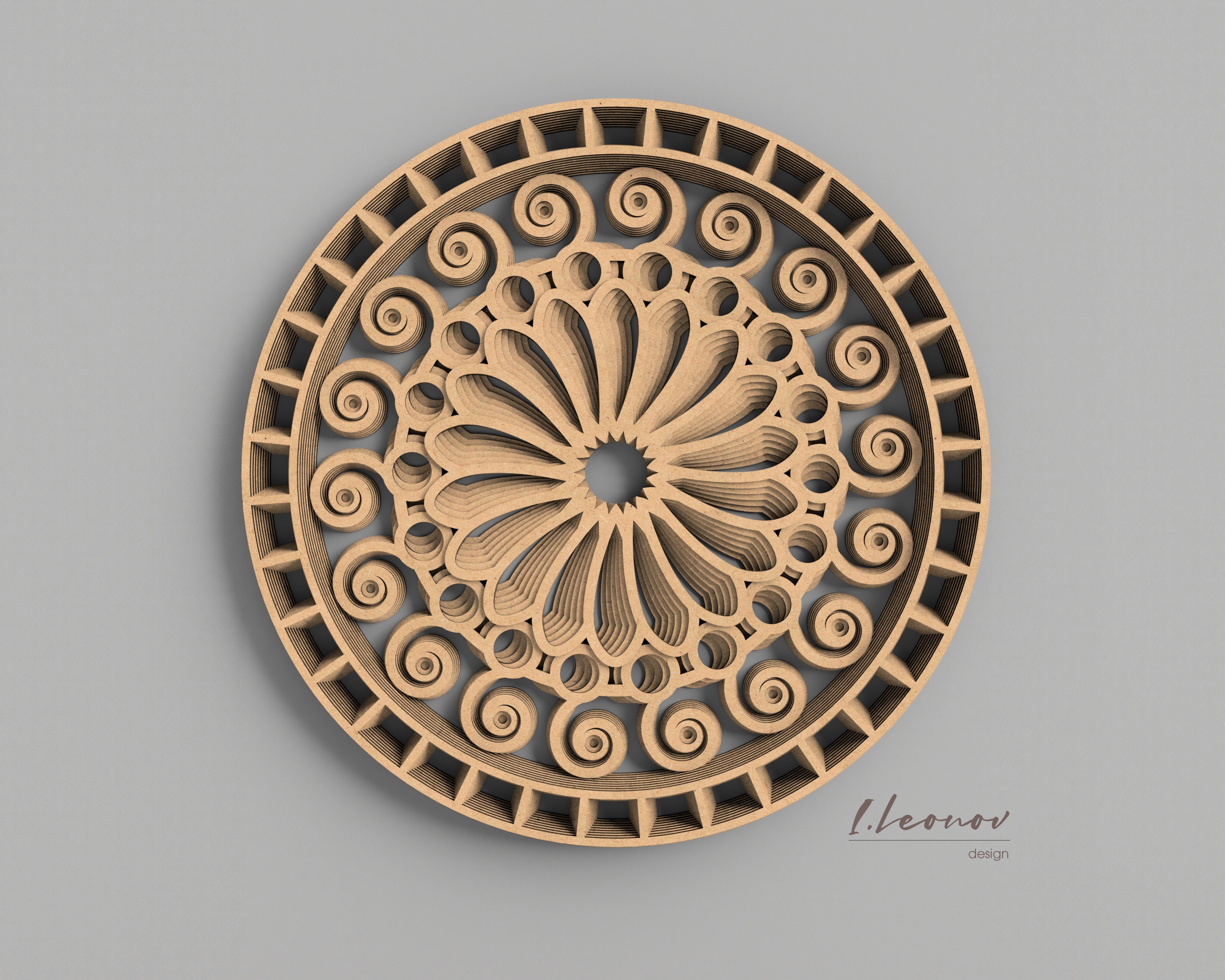 Digital File, Mandala DXF File, DXF File for Laser Cut, Layered Dxf ...