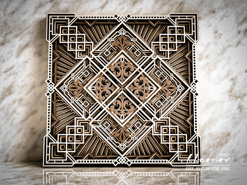 Digital File, Mandala DXF File, DXF File for Laser Cut, Layered Dxf ...