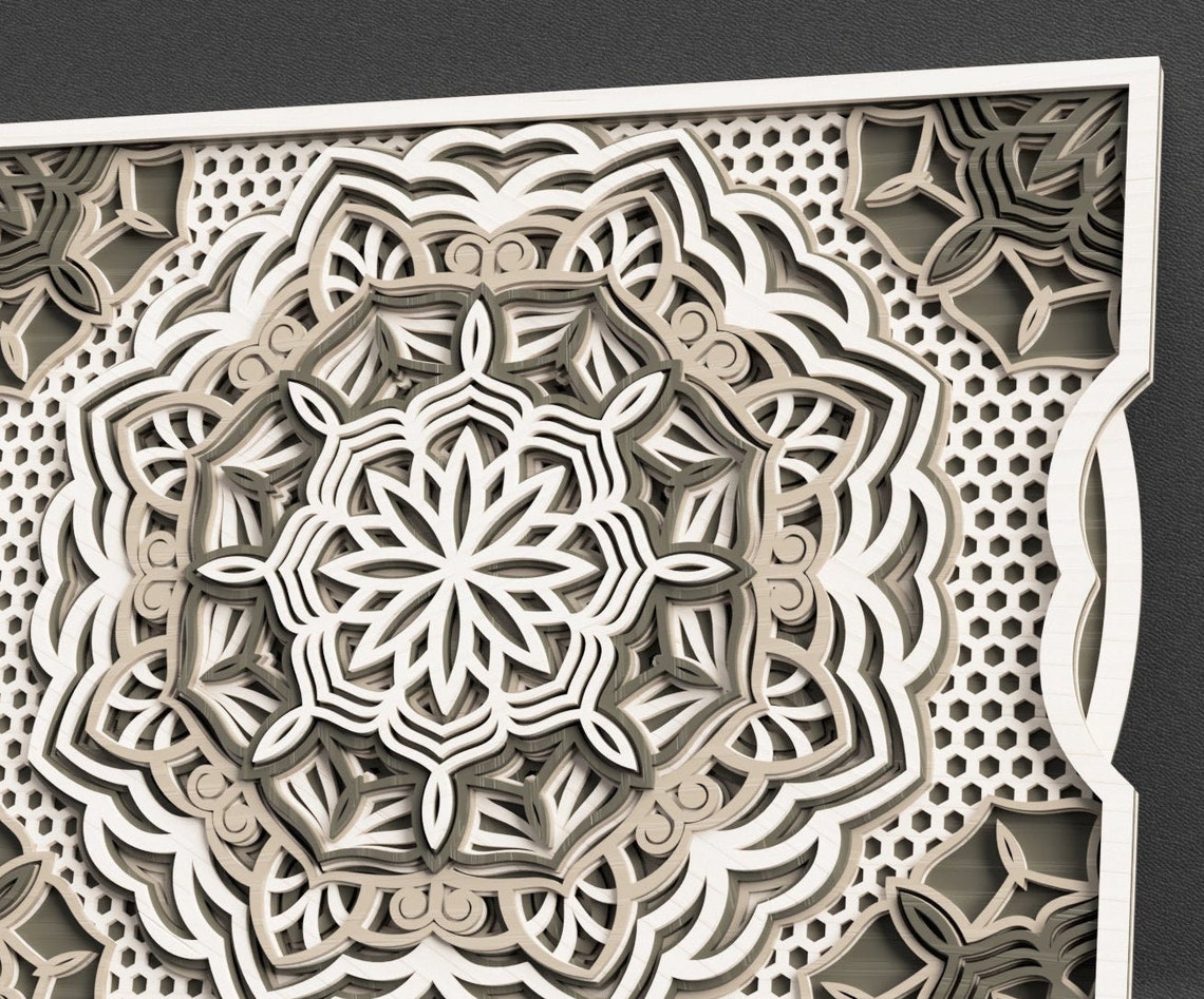 Digital File Mandala DXF File DXF File for Laser Cut - Etsy