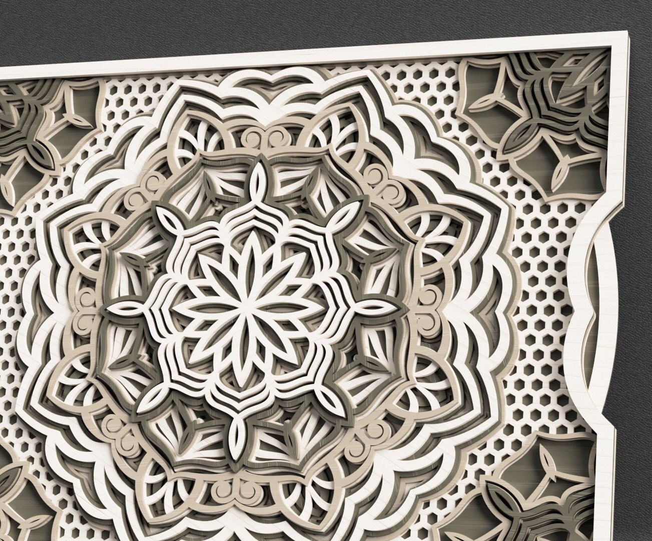 Digital File Mandala DXF File DXF File for Laser Cut - Etsy